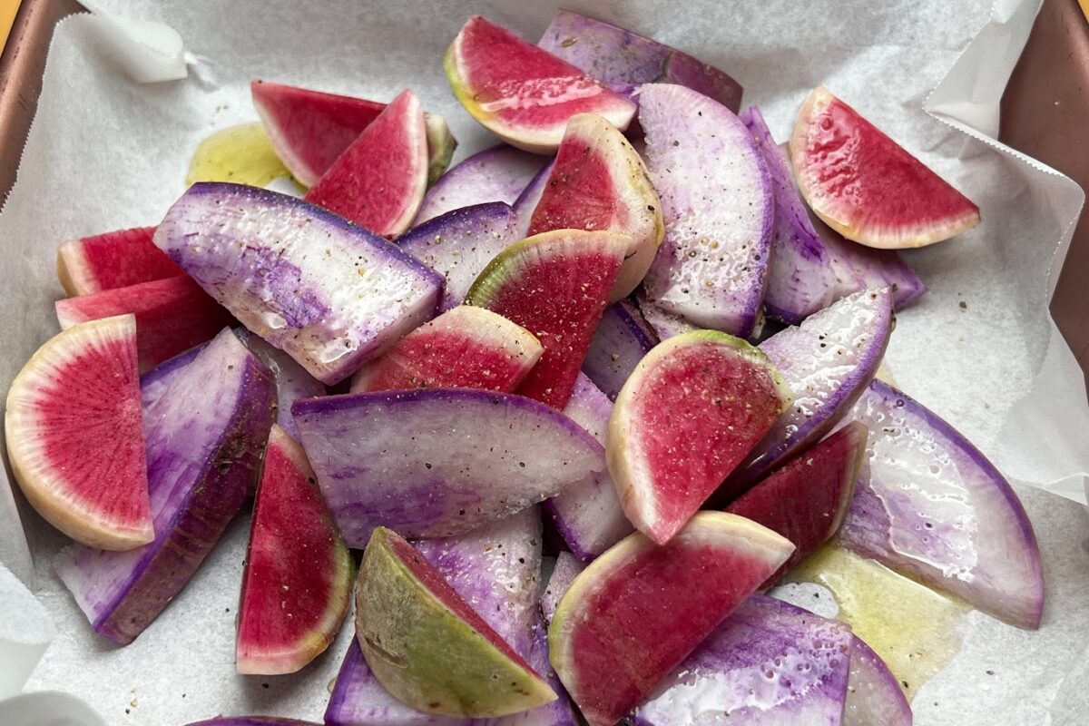 Roasted Rainbow Radishes - Vermont Foodbank